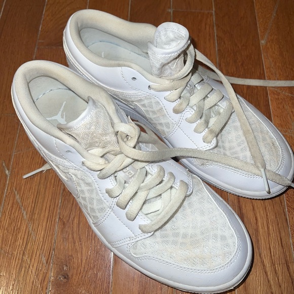 Jordan | Shoes | Air Jordan Low Sneaker Mesh White Womens 8 | Poshmark